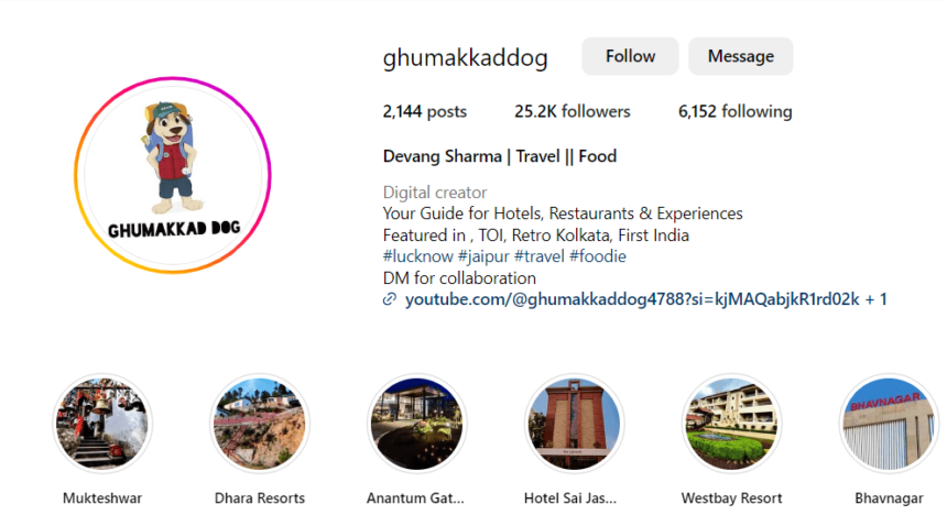 Interview with Devang Sharma, Food & Travel Influencer